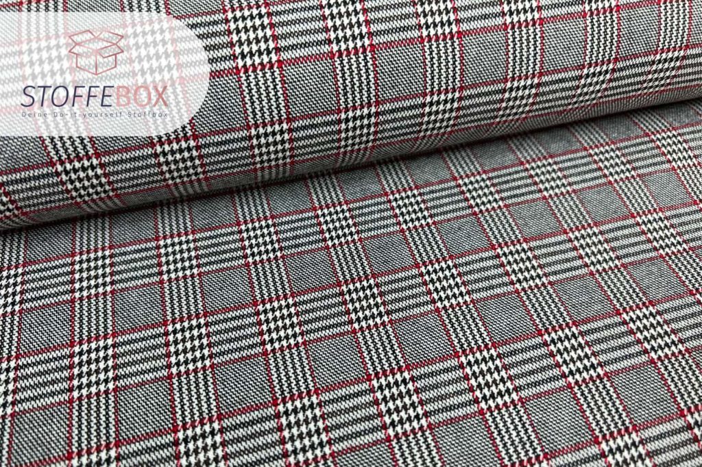 Blazer- und Hosenstoff - Glanz Karo / Check / Kariert (versch. Muster ...